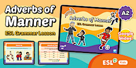 ESL Adverbs of Manner PPT for Teens