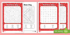 Red Nose Day Page Borders - red nose day, page borders, borders