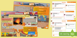 LKS2 World Volcanoes Differentiated Reading Comprehension