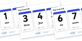 FREE! - Number Flash Cards 0-30 (Teacher-Made) - Twinkl