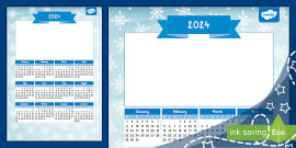 2024 Make Your Own Calendar Template - Twinkl