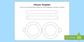 Sunglasses Template - DIY Resource (teacher made)
