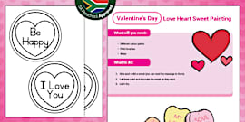 Preschool: Valentine's Day: Heart Stick Puppets