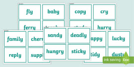 Twinkl Phonics - KS1 - Level 6 - Double-Sided - Word - Cards