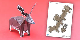 Snowman Paper Model Activity | Christmas Crafts - Twinkl