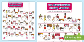 👉 The Queen's Jubilee Ideas - Counting Activity Sheet