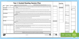 Guided Reading Schedule Template - English - Parents