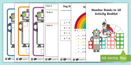 👉 Part-Whole Number Bonds to 10 Activity (teacher made)