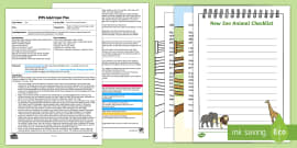 New Zoo Animal Checklist (teacher made) - Twinkl