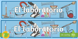 Póster: Material de laboratorio (Hecho por educadores)