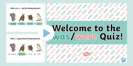 Was, Were, Am, Is, Are Poster