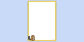 Simple Blank Group of Rats Page Border | Writing | Twinkl