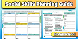 * NEW * Homeschool Life Skills Planning Sheet