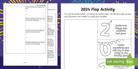 New School Year Writing Worksheet (teacher made) - Twinkl