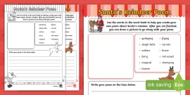 Feeding Santa and his Reindeer - Christmas Poem KS1 - Twinkl