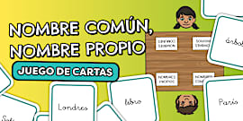 Ficha de nombres propios y comunes, normas de ortografía