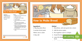 Bread Recipe PowerPoint (teacher made) - Twinkl