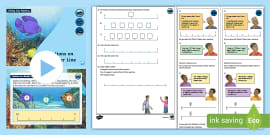 Fractions Number Line Worksheets (teacher made) - Twinkl