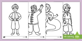 Aladdin Storyboard Template (teacher made) - Twinkl