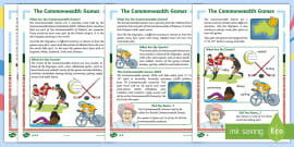 The Commonwealth Games Word Cards (teacher made)