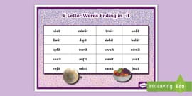 5 Letter Words Ending in -se Word Mat (teacher made)