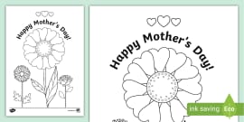 Mother's Day Mindfulness Coloring Sheets - Twinkl