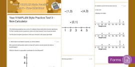 FREE! - NAPLAN Practice Test Year 7 Numeracy Non-Calculator