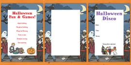 Editable Halloween Poster | Halloween Poster Ideas - Twinkl