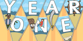 Welcome to Year 1 Bunting (teacher made) - Twinkl