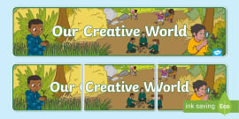 Creative Writing Display Banner - Twinkl Literacy Resources