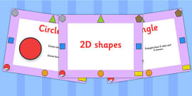 2D Shapes PowerPoint for Kids - Geometry - Primary Resources