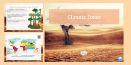 Climate Zones Map Worksheet | Geography | Teaching Resources
