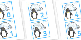 Numbers 0-30 on Penguins (teacher made)