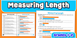 First Grade Measuring Length and Height Worksheet