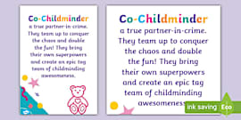 Childminder Appreciation Sticky Notes Pack (teacher made)