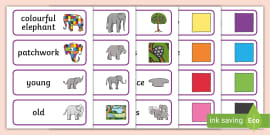 Story Sequencing to Support Teaching on Elmer (teacher made)