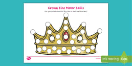 Design a Crown Activity Sheet (teacher made) - Twinkl
