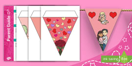 Valentine's Day Bunting | Valentine's Day Display - Twinkl