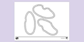 Agate Beads Colouring Sheet | Twinkl Resources