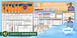 Unplugged ScratchJr Coding Loop Cards - Twinkl - KS1