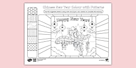 Chinese New Year Colour by CVC Word Activity | Twinkl