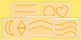 Grade R English - Tear and Stick: Pre-writing Markings