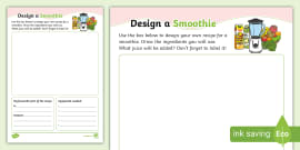 KS1 Fruit Smoothie Recipe Differentiated Comprehension