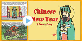 Chinese New Year Sensory Story (teacher made) - Twinkl