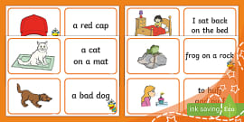 CVC Word Building Cards – Vowel Picture Cards - Phonics
