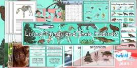 Living Things and Their Habitat Display Banner - Twinkl