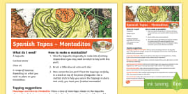 👉 Spanish Tapas Read and Colour Activity - KS2 - Twinkl