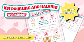 👉 Finding Half of a Number Worksheet | Twinkl | Maths | KS1