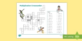 Crossnumber Place Value Worksheet - Maths - Year 6