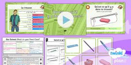 👉 French What's in Your Pencil Case? Word Mat - Twinkl